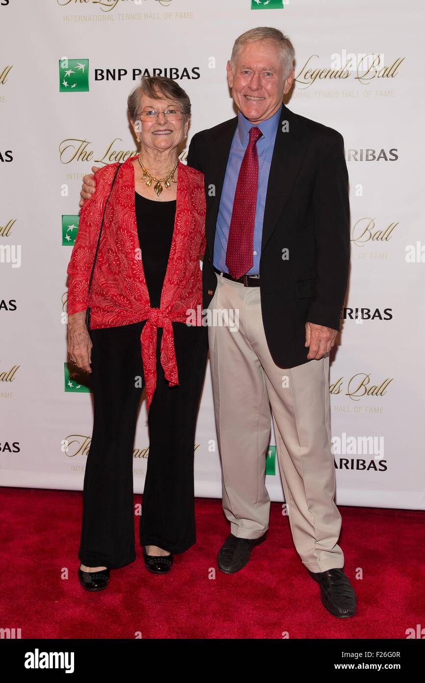 New York, NY, USA. 12th Sep, 2015. Nancy Richey, Cliff Richey at ...