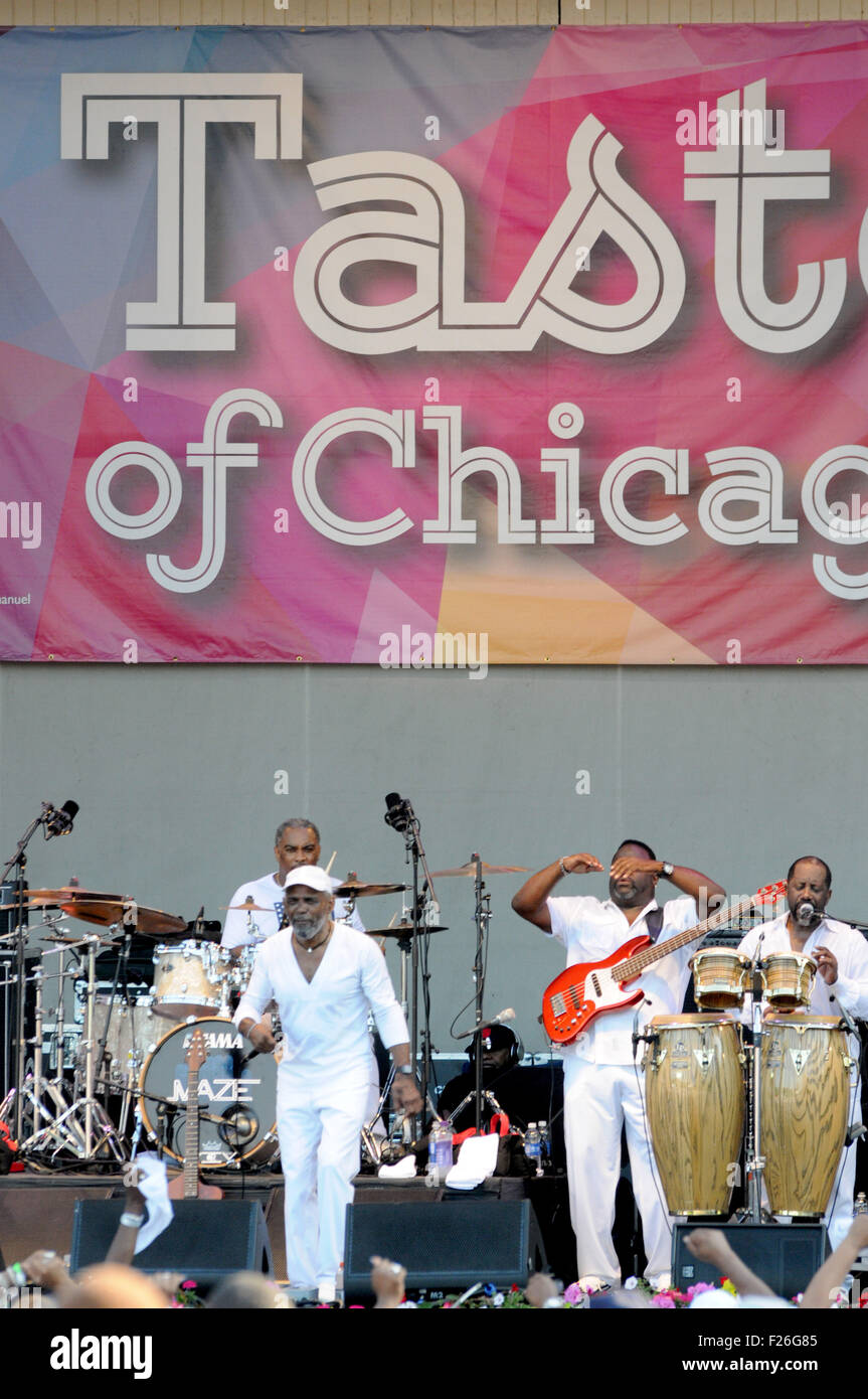Maze featuring Frankie Beverly performs at Taste of Chicago 2015 at the ...