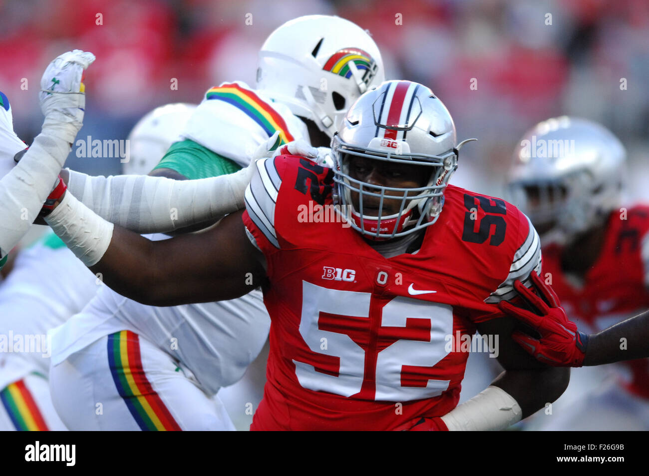 September 12th, 2015: Donovan Munger #52 during the Hawaii Rainbow ...