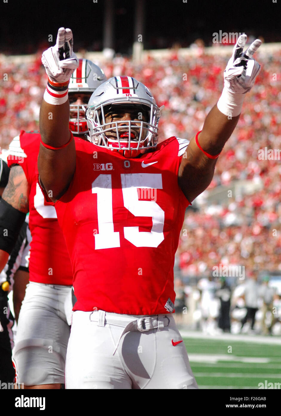September 12th, 2015: Ezekiel Elliott #15 during the Hawaii Rainbow ...