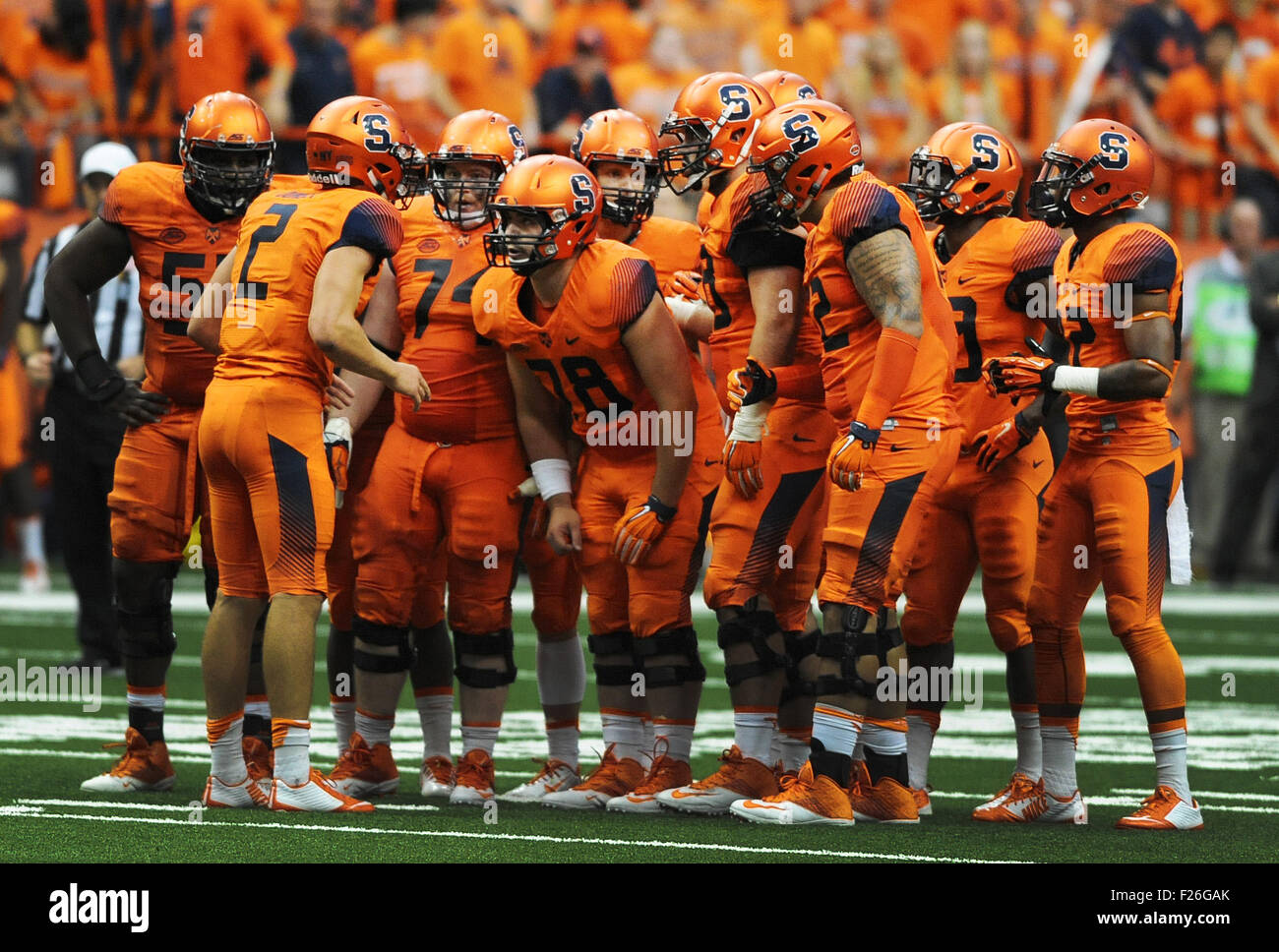 Syracuse, NY, USA. 12th Sep, 2015. Syracuse University quarterback Eric ...