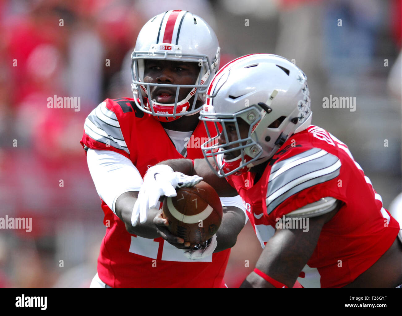 September 12th, 2015: Cardale Jones #12 during the Hawaii Rainbow ...
