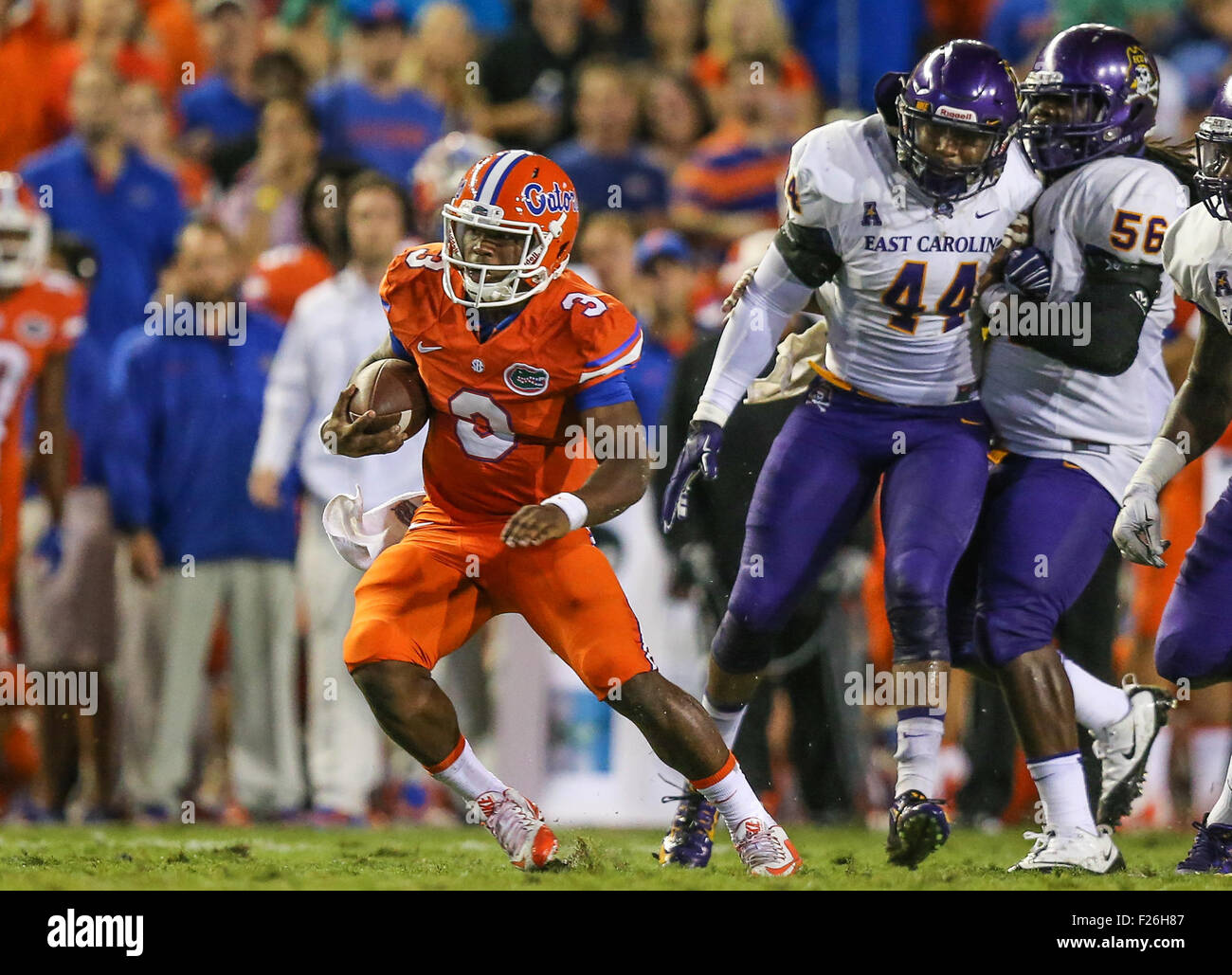 Gainesville, FL, USA. 12th Sep, 2015. : Florida Gators quarterback ...
