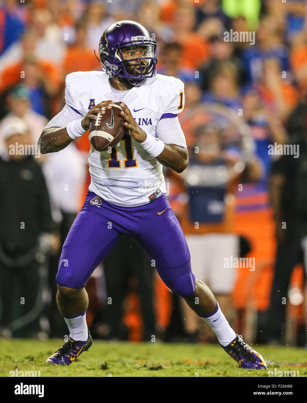 Gainesville, FL, USA. 12th Sep, 2015. : East Carolina Pirates ...