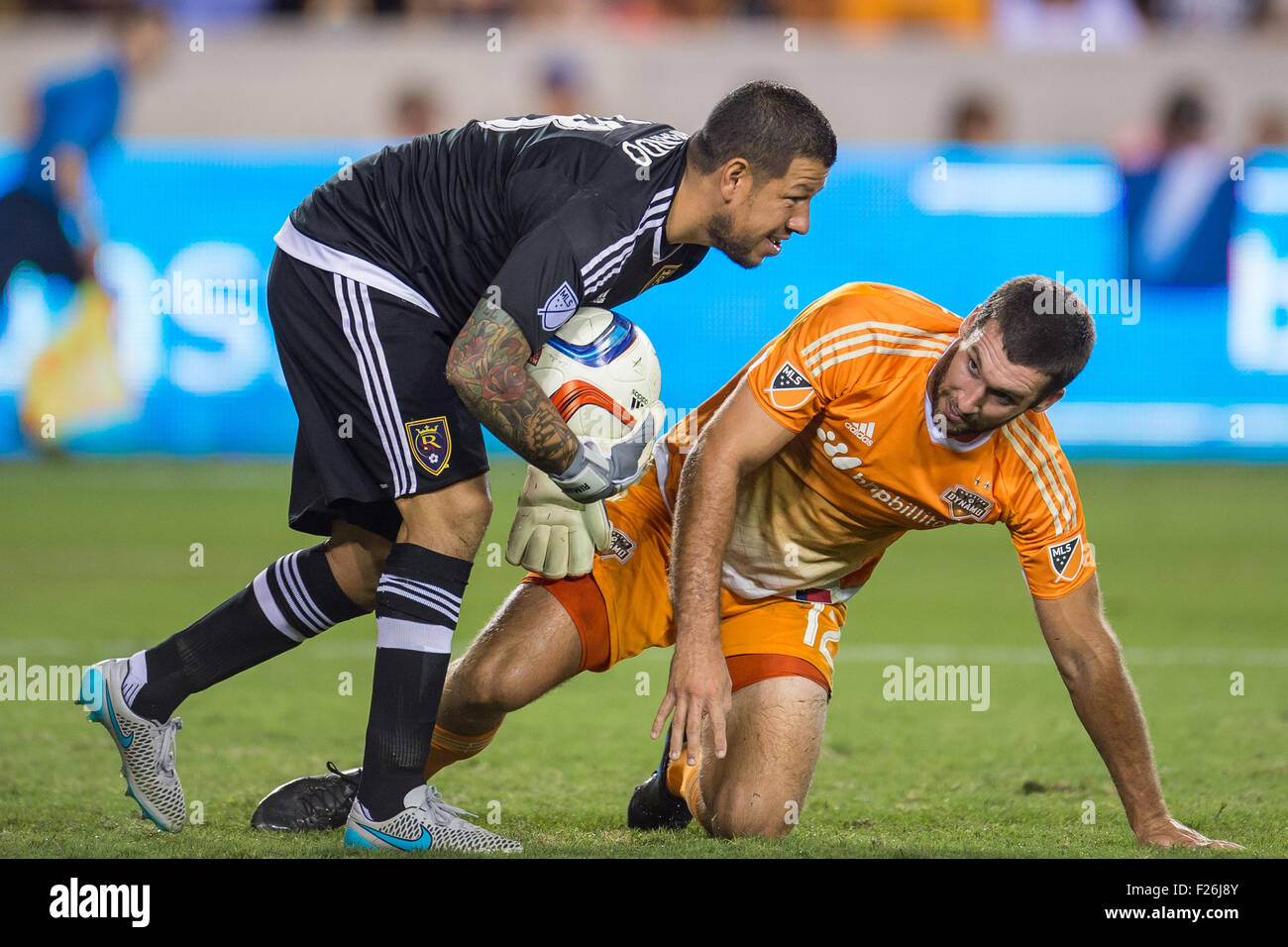 Houston, Texas, USA. 12th Sep, 2015. Real Salt Lake goalkeeper Nick ...
