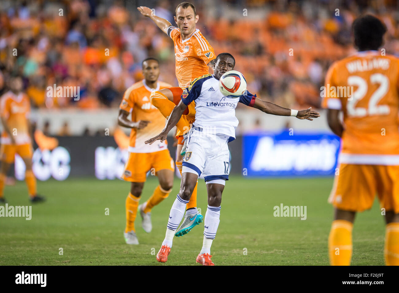 Houston, Texas, USA. 12th Sep, 2015. Real Salt Lake defender Demar ...