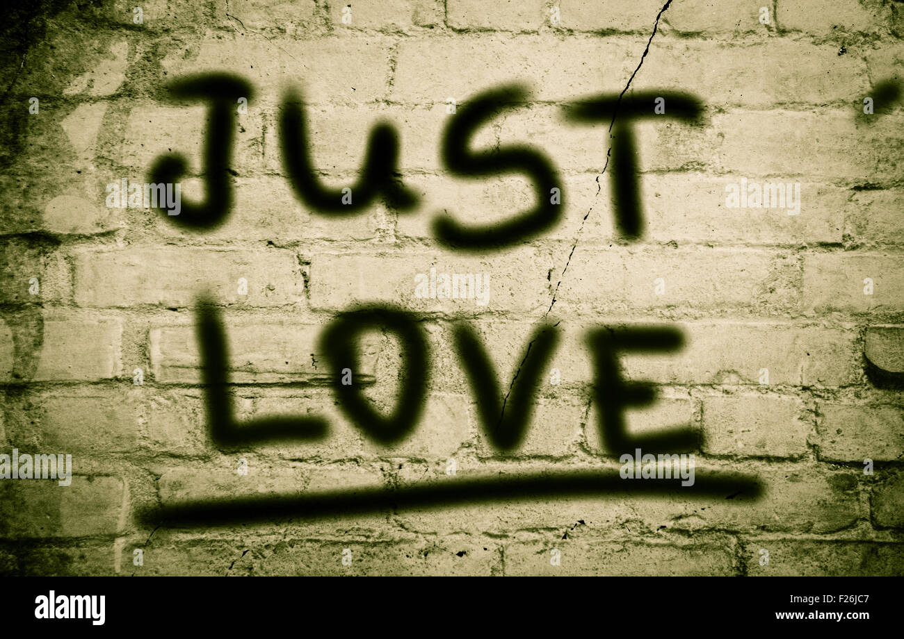 Just Love Concept Stock Photo - Alamy