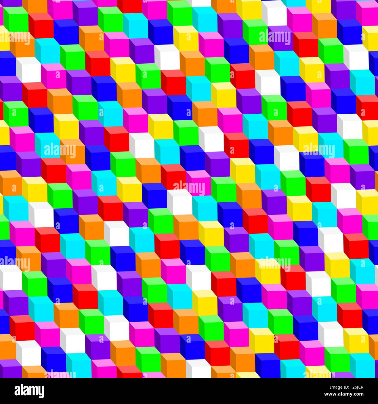 3d colorful blocks abstract background Stock Vector Images - Alamy