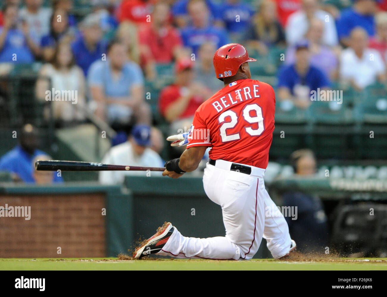 Arlington, Texas, USA. 12th September, 2015. Texas Rangers third ...
