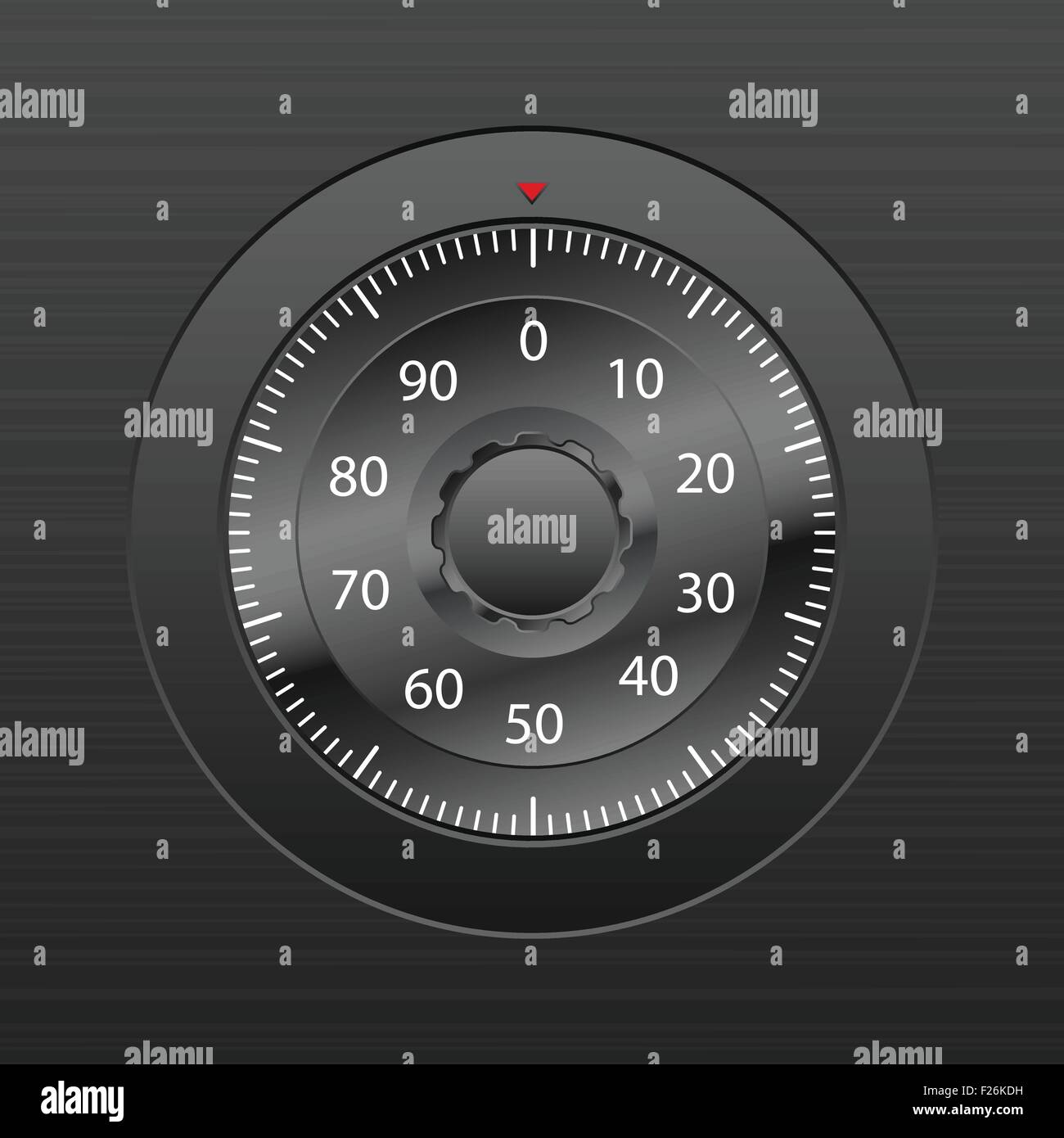 Combination lock on black background. Vector illustration Stock Vector ...