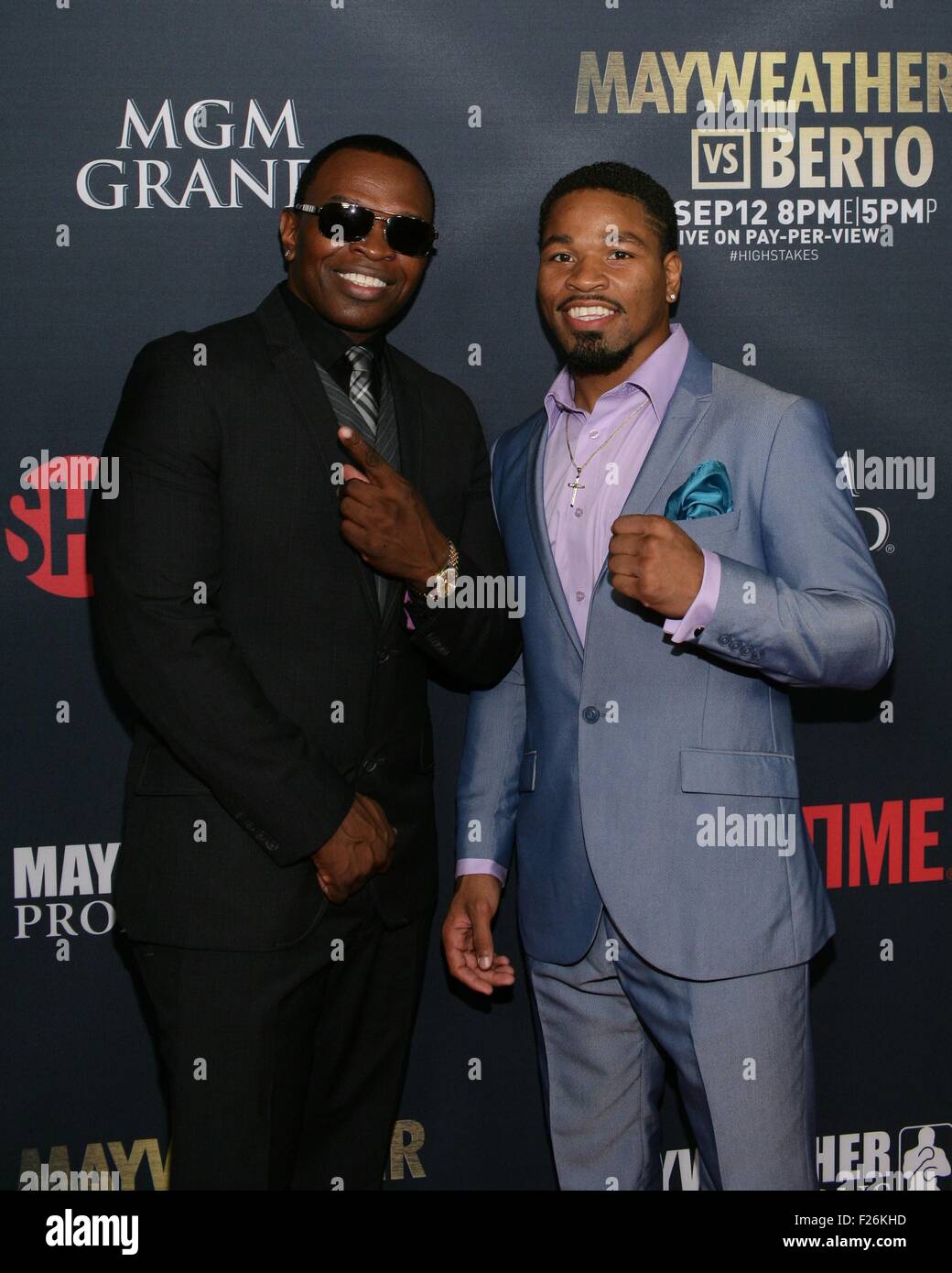 Las Vegas, NV, USA. 12th Sep, 2015. Kenny Porter, Shawn Porter at ...