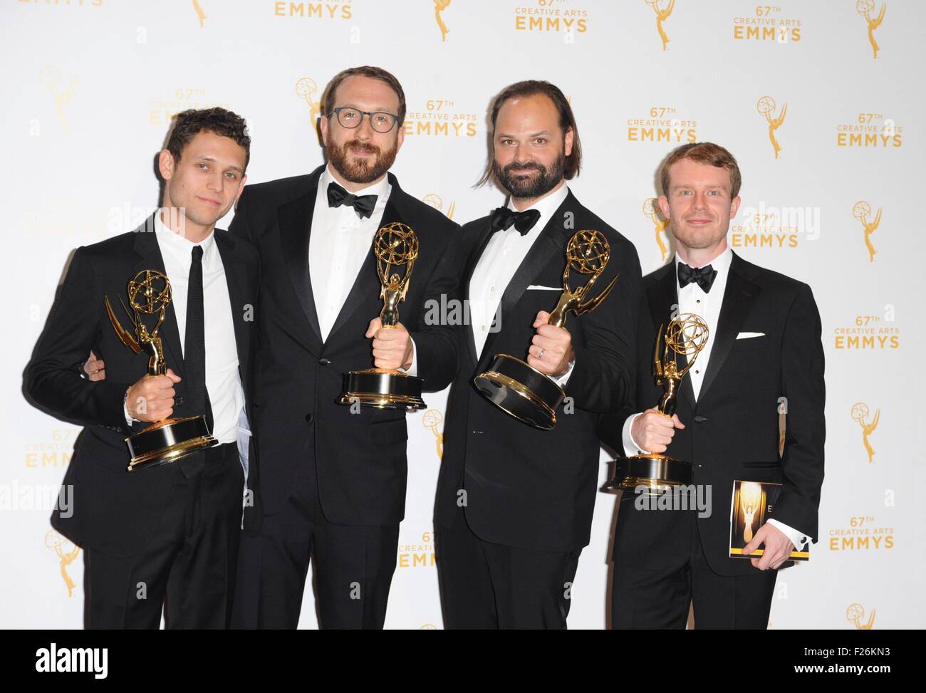 Los Angeles, CA, USA. 12th Sep, 2015. Dan Gregoras, Griffin Frazen, Jon ...