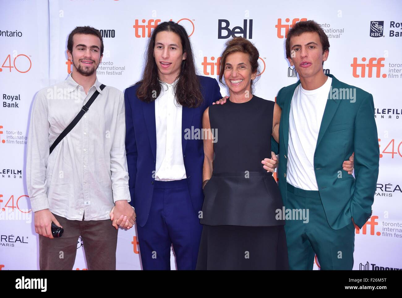 Toronto, ON. 12th Sep, 2015. Gaby Dellal, Family at arrivals for ABOUT ...