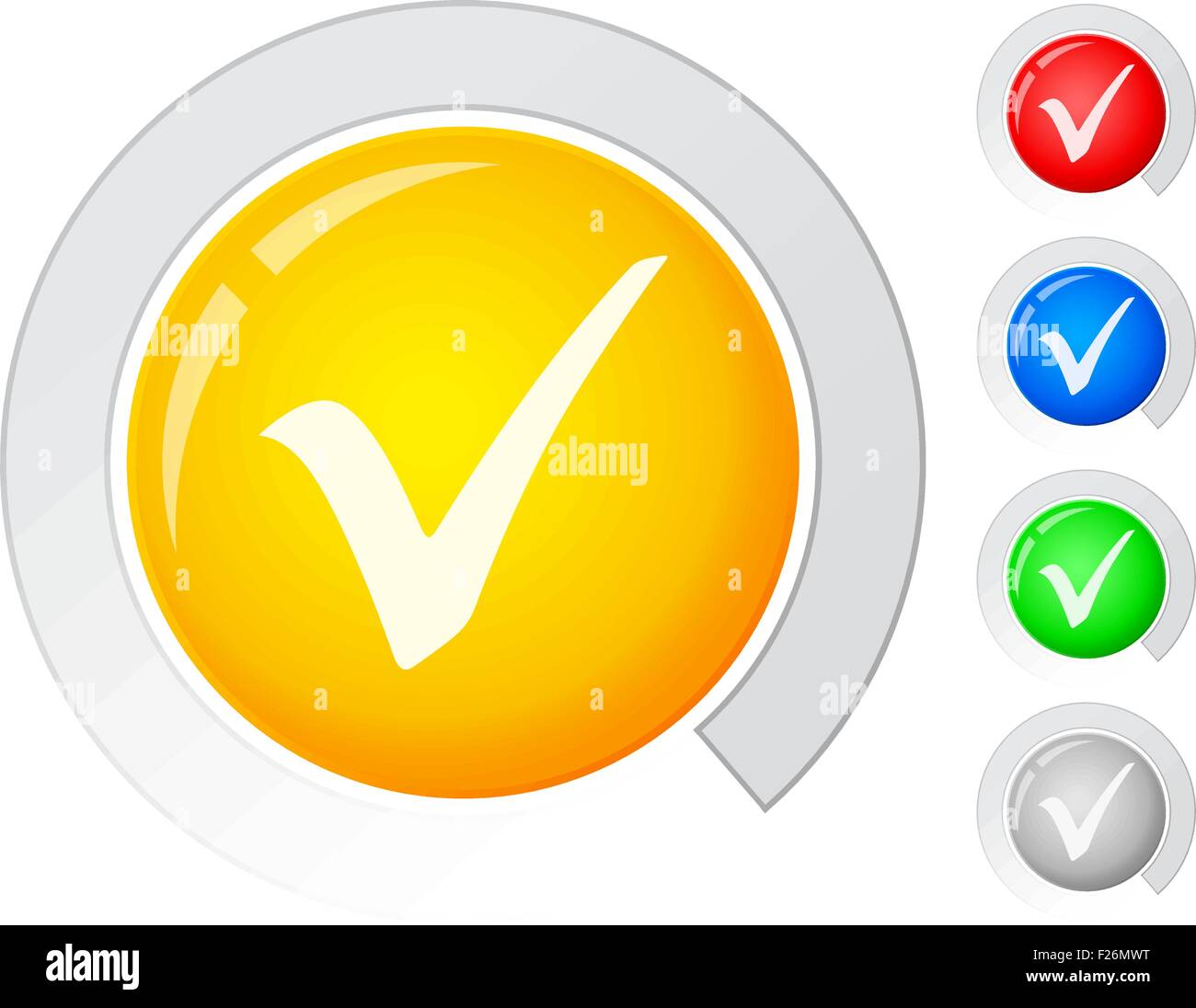 Circle tick check mark symbol hi-res stock photography and images - Alamy