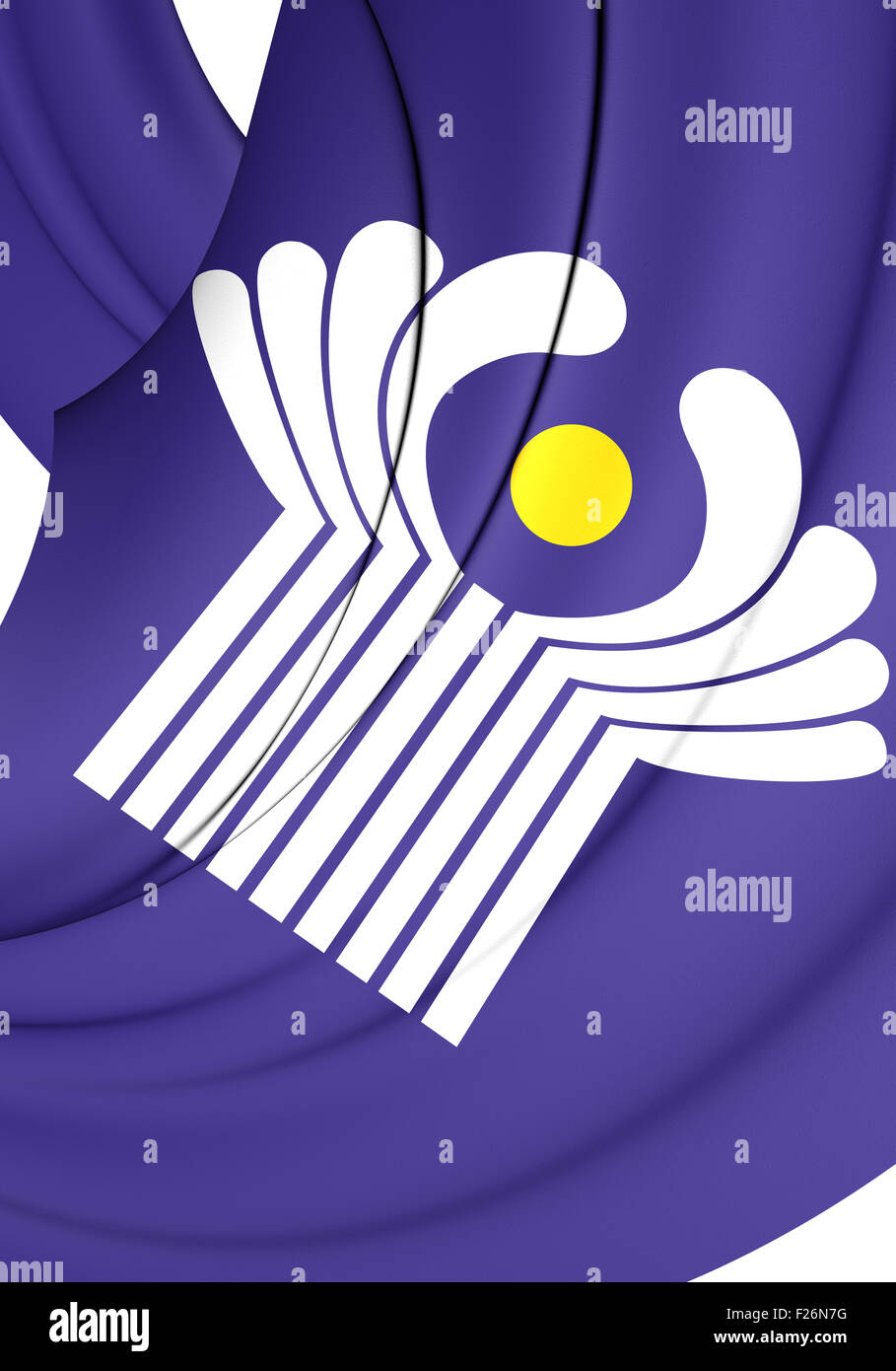 Commonwealth of Independent States Flag. Close Up Stock Photo - Alamy