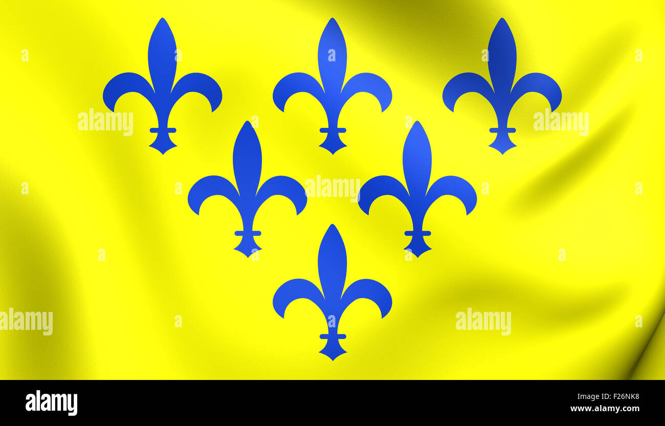 Duchy of Parma 3D Flag. Close Up Stock Photo - Alamy