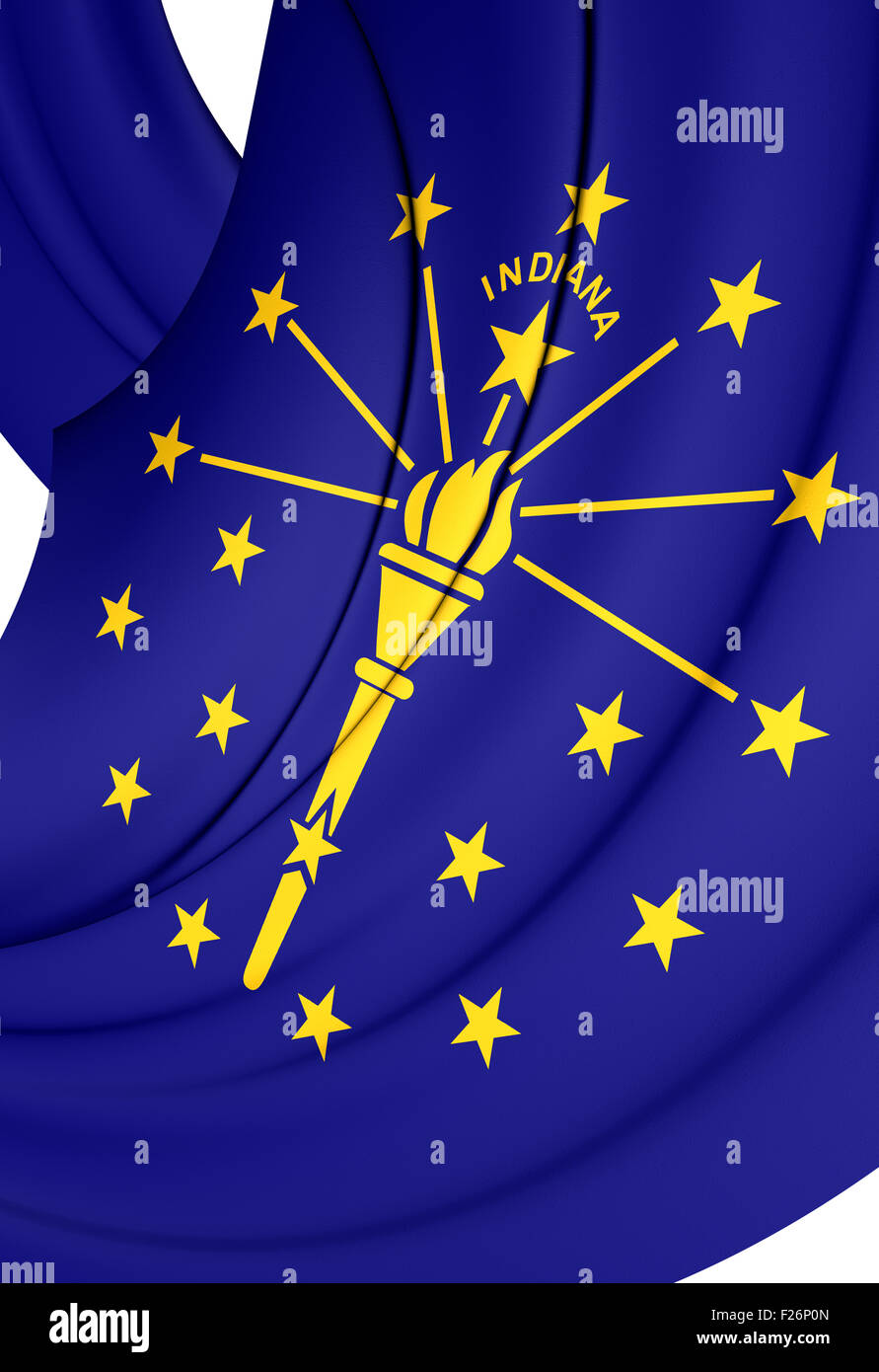 State of indiana flag hi-res stock photography and images - Alamy