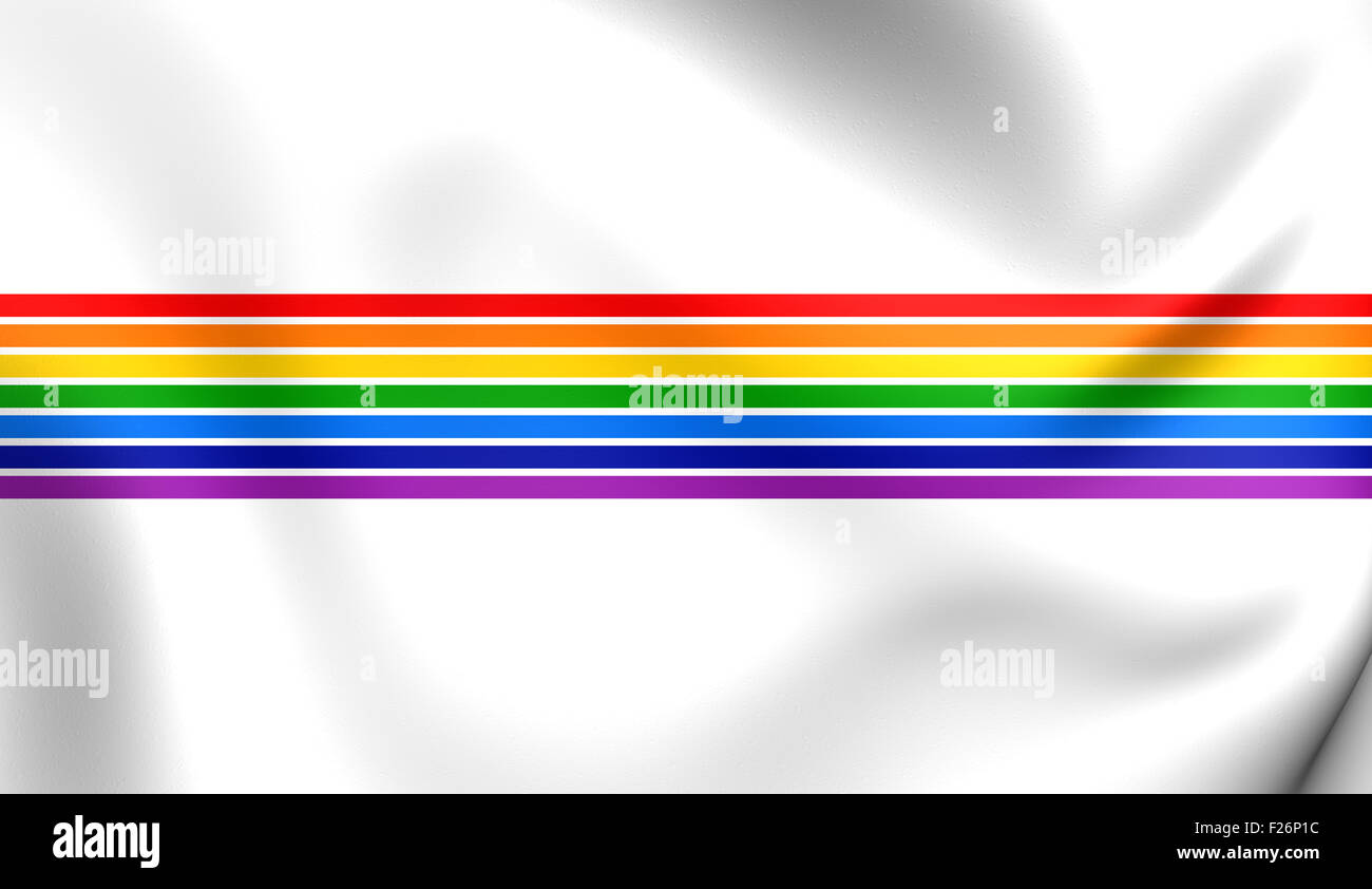 3D Flag of Jewish Autonomous Oblast, Russia. Close Up Stock Photo - Alamy