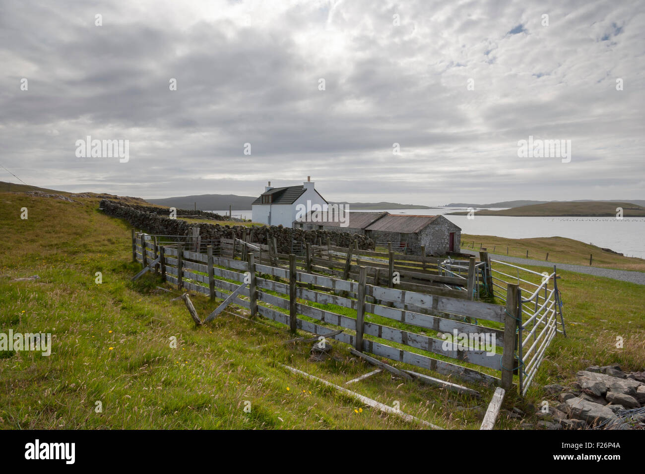 Sheep Fank and Croft House, Walls, Shetland, Northern Isles, Scotland ...