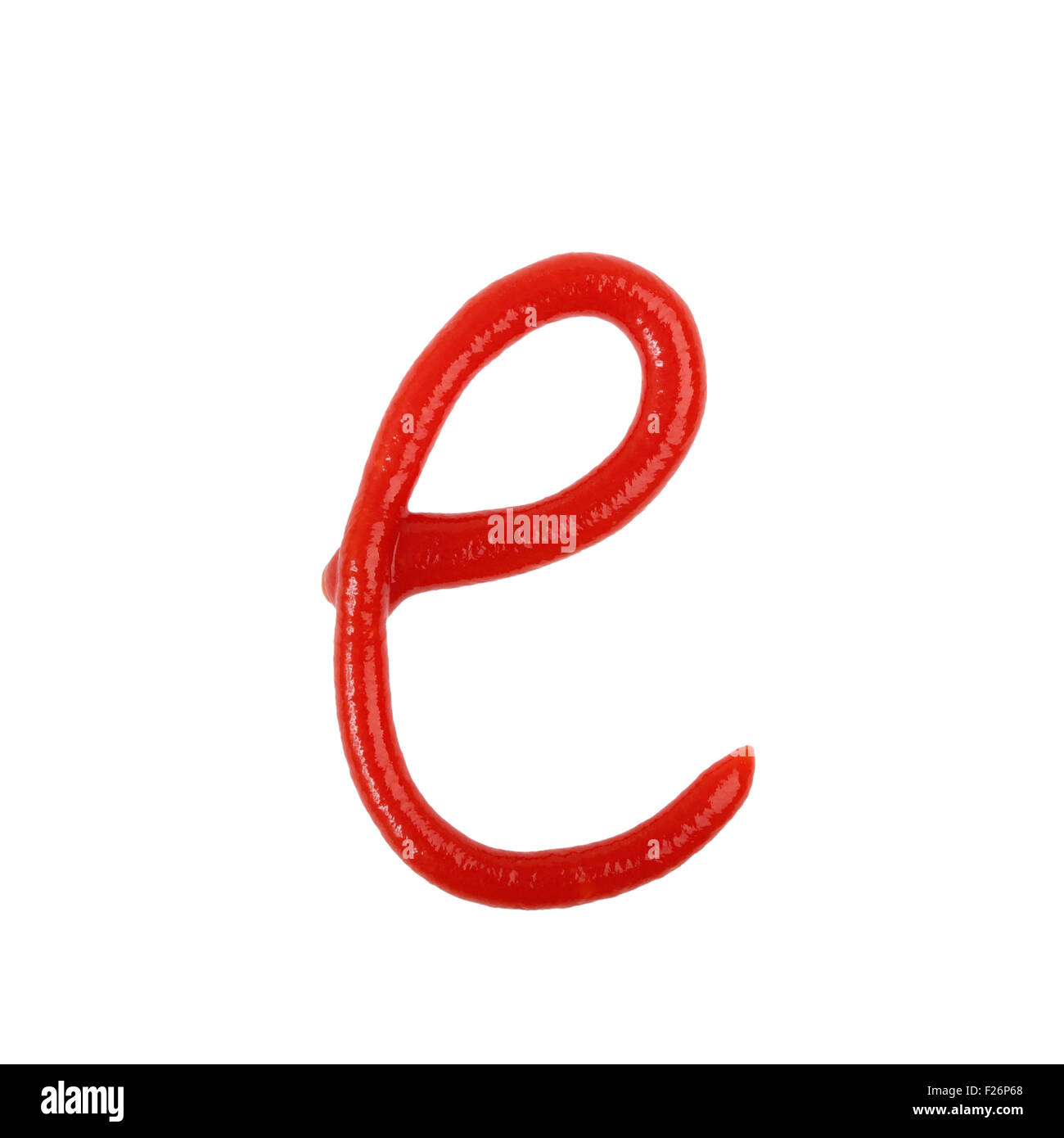 Red Cursive Letter E Alphabet Handwriting Practice E | Letter Tracing