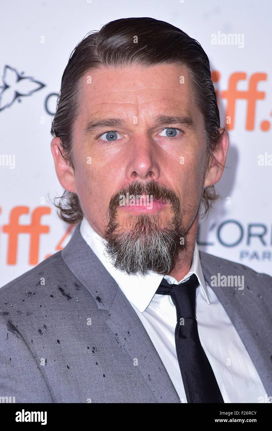 Toronto, ON. 12th Sep, 2015. Ethan Hawke at arrivals for MAGGIE'S PLAN ...