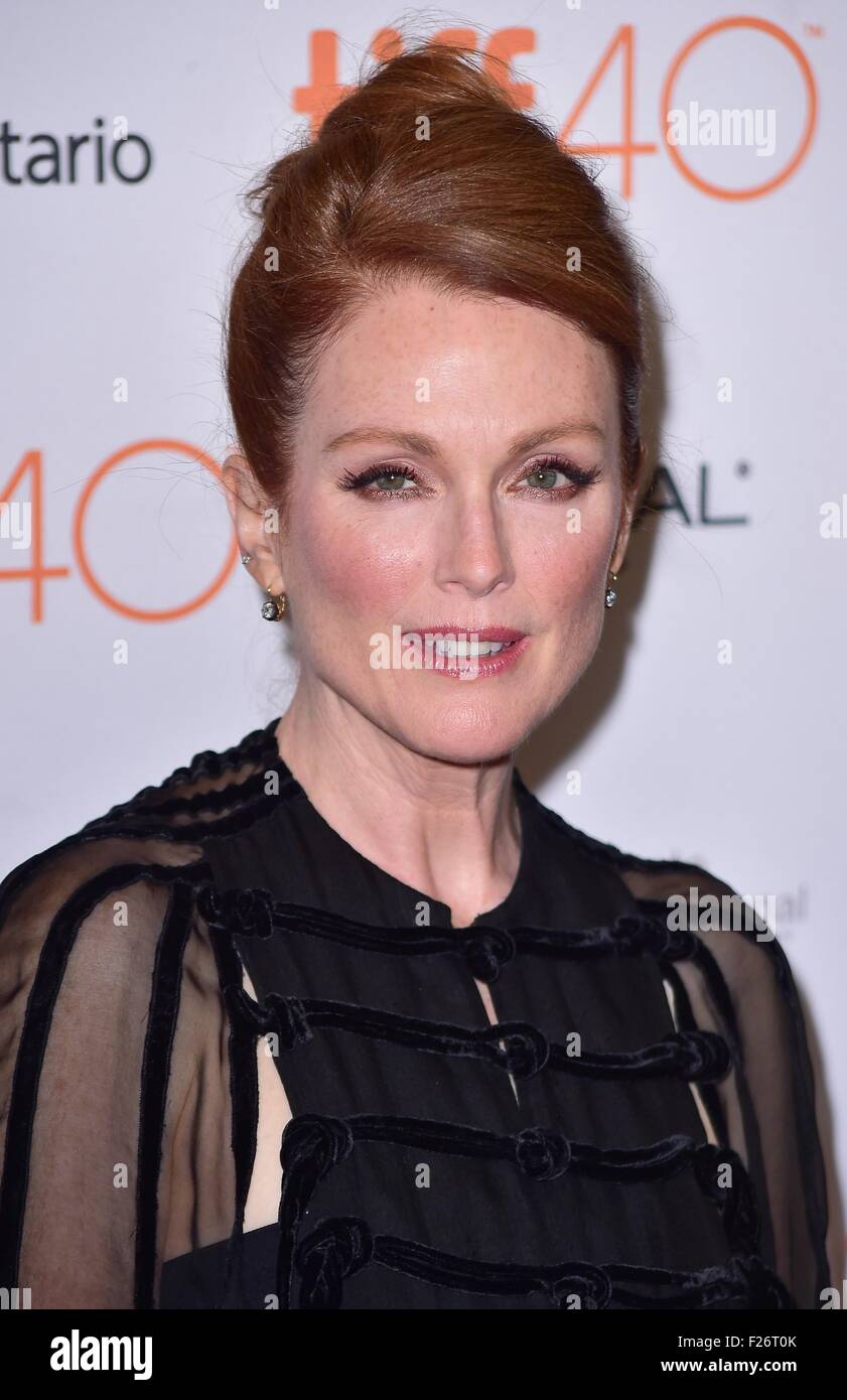 Toronto, ON. 12th Sep, 2015. Julianne Moore at arrivals for MAGGIE'S ...