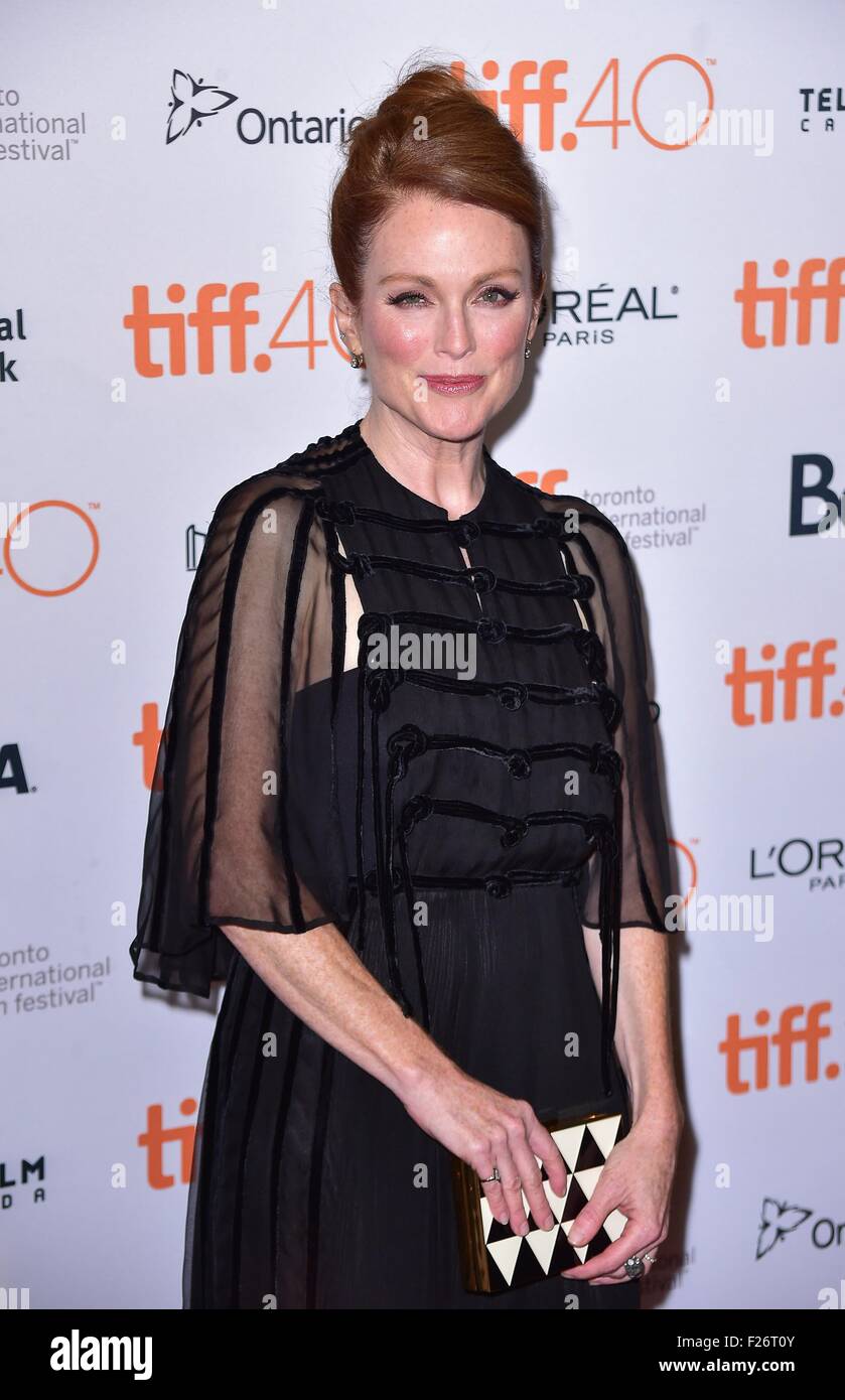 Toronto, ON. 12th Sep, 2015. Julianne Moore at arrivals for MAGGIE'S ...