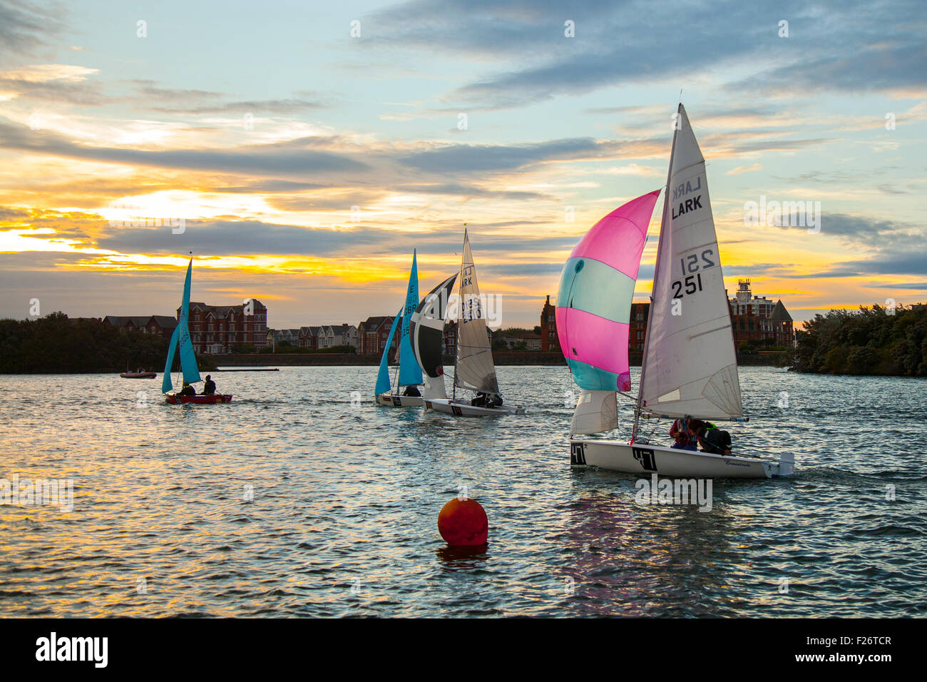 Enterprise dinghies hi-res stock photography and images - Alamy