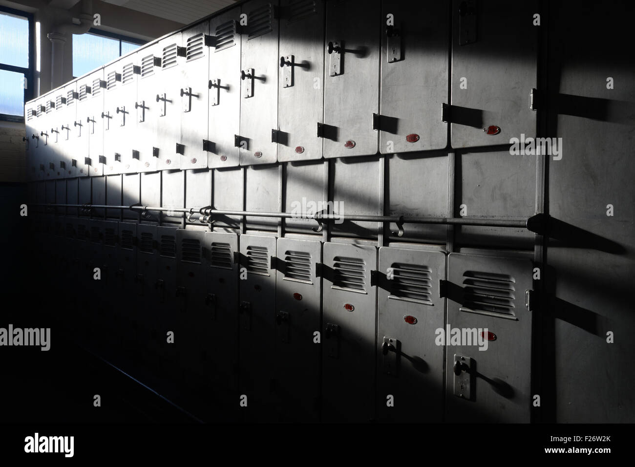4TH FEBRUARY 2015 Generic stock picture of the locker room at Big Pit ...