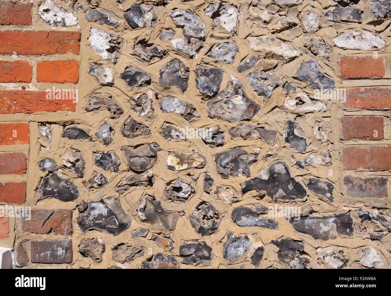 Example of the brick and flint architecture common to this area ...