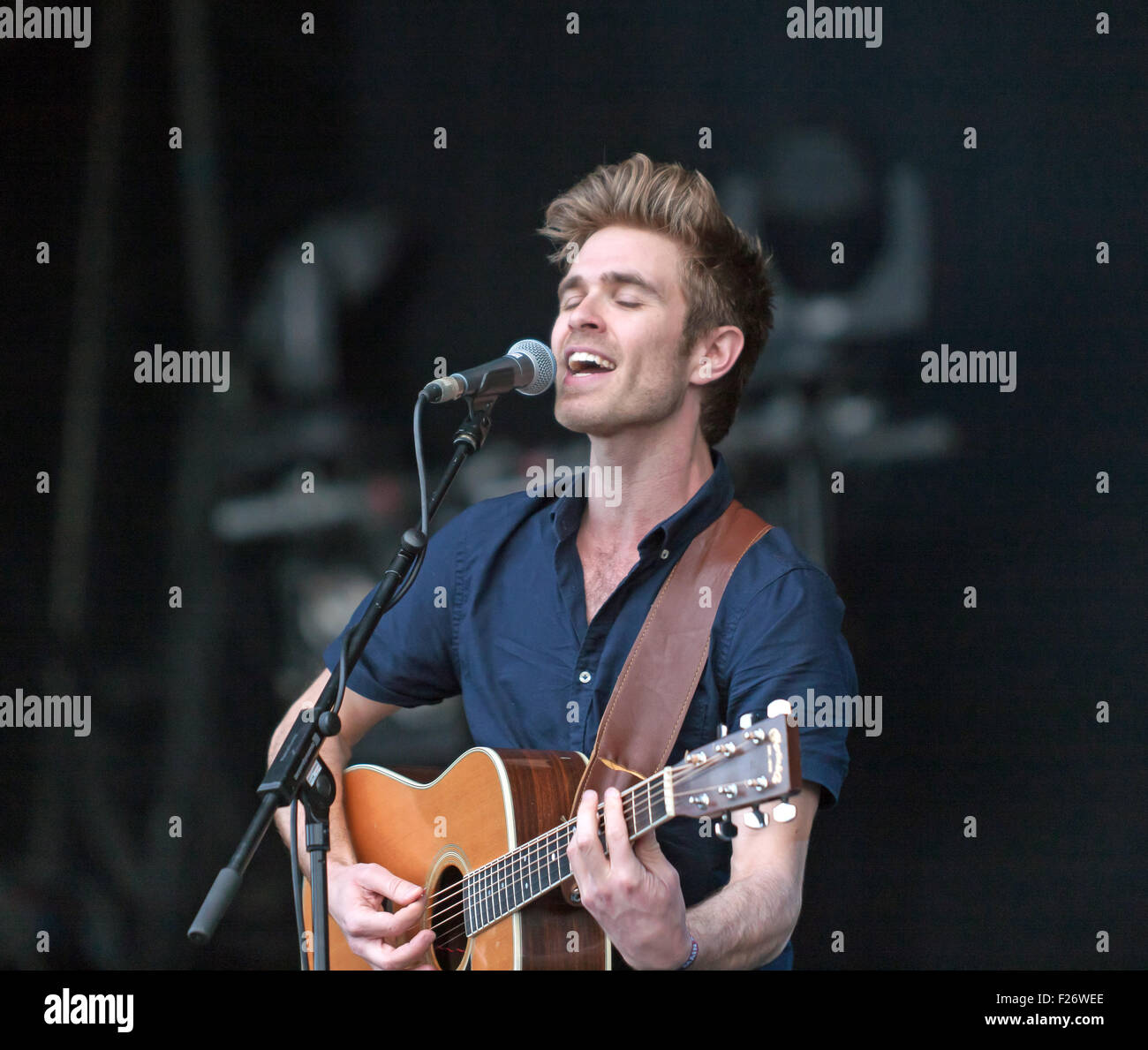 Kyle Riabko, the opening act on the main stage, at the first day of the ...