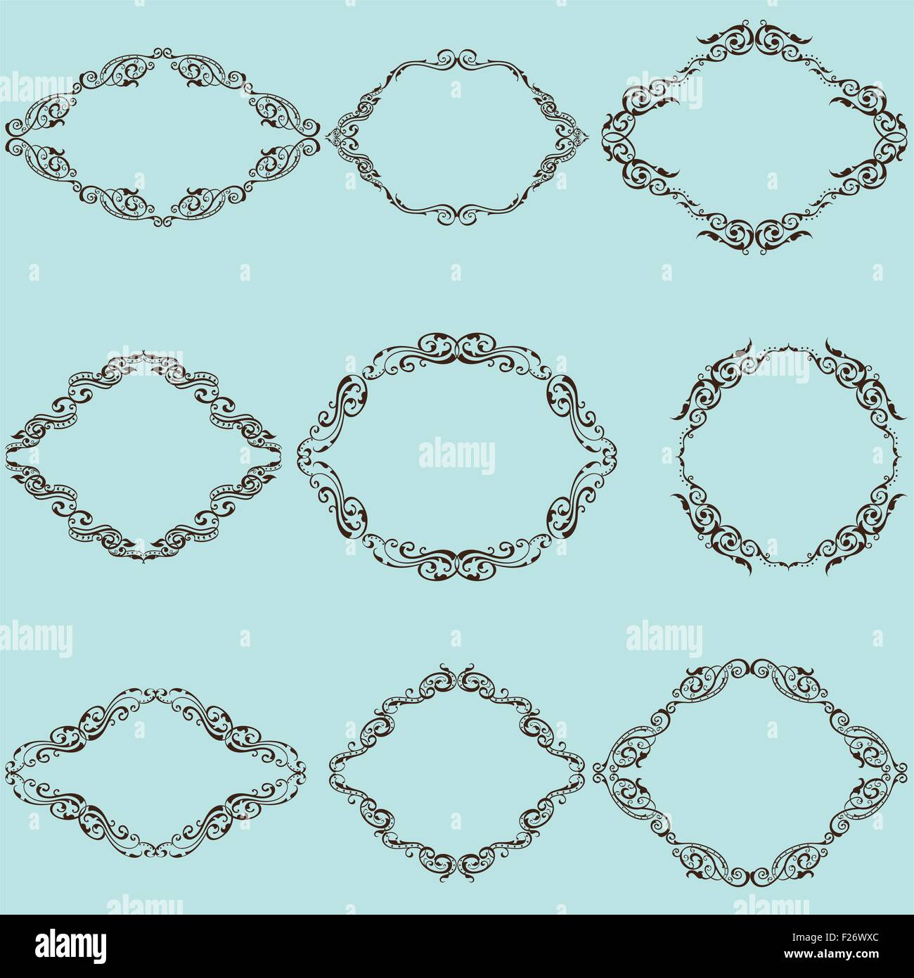 Gorgeous floral frames hi-res stock photography and images - Alamy