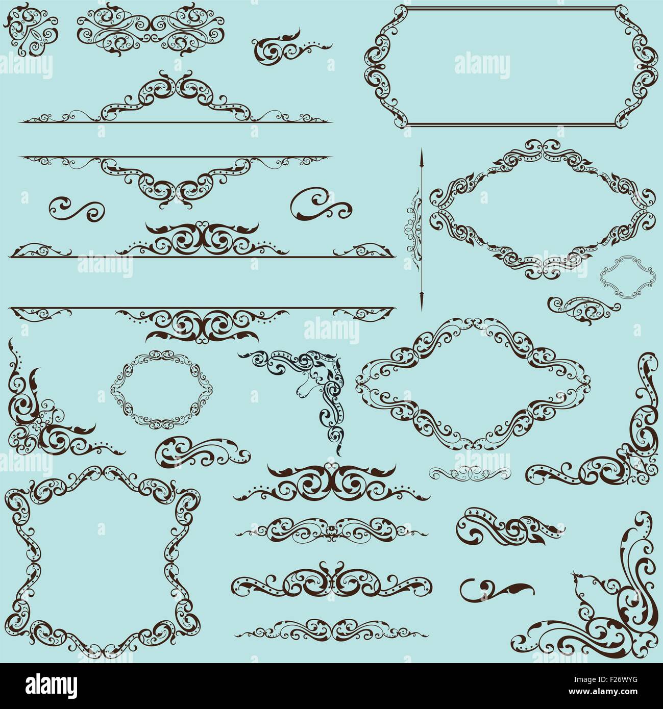 Renaissance design elements Stock Vector Images - Alamy