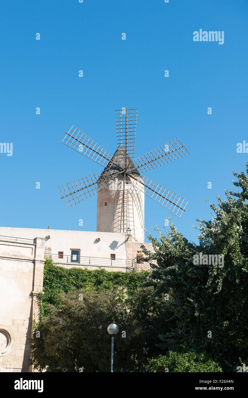 Windmill in palma de mallorca hi-res stock photography and images - Alamy