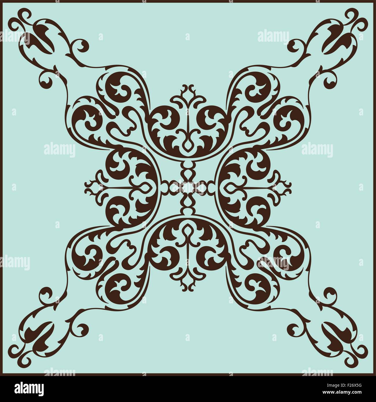 Victorian style is isolated on blue Stock Vector Image & Art - Alamy