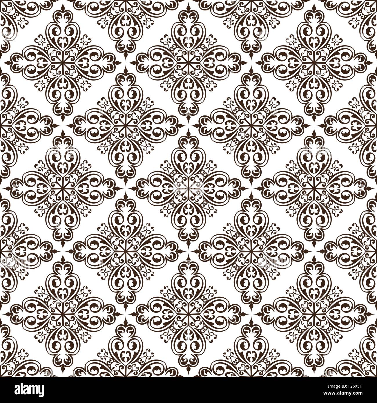 Victorian seamless pattern is on white Stock Vector Image & Art - Alamy