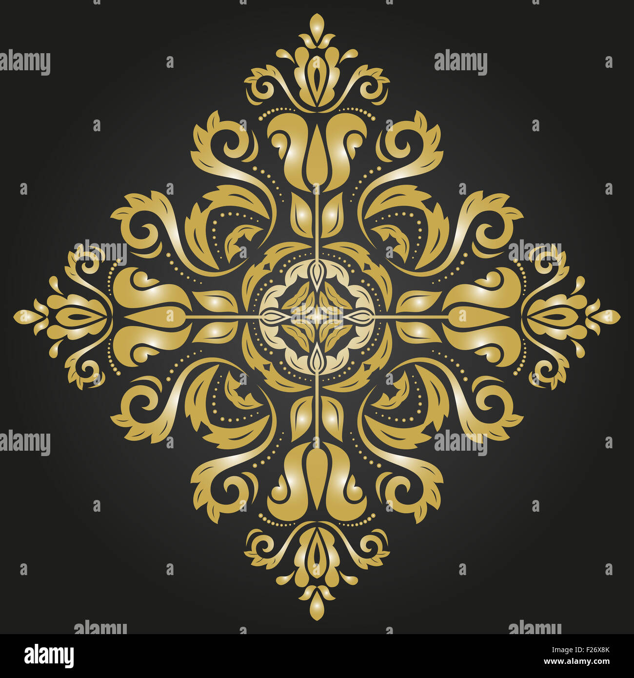 Damask Orient Pattern Stock Photo - Alamy