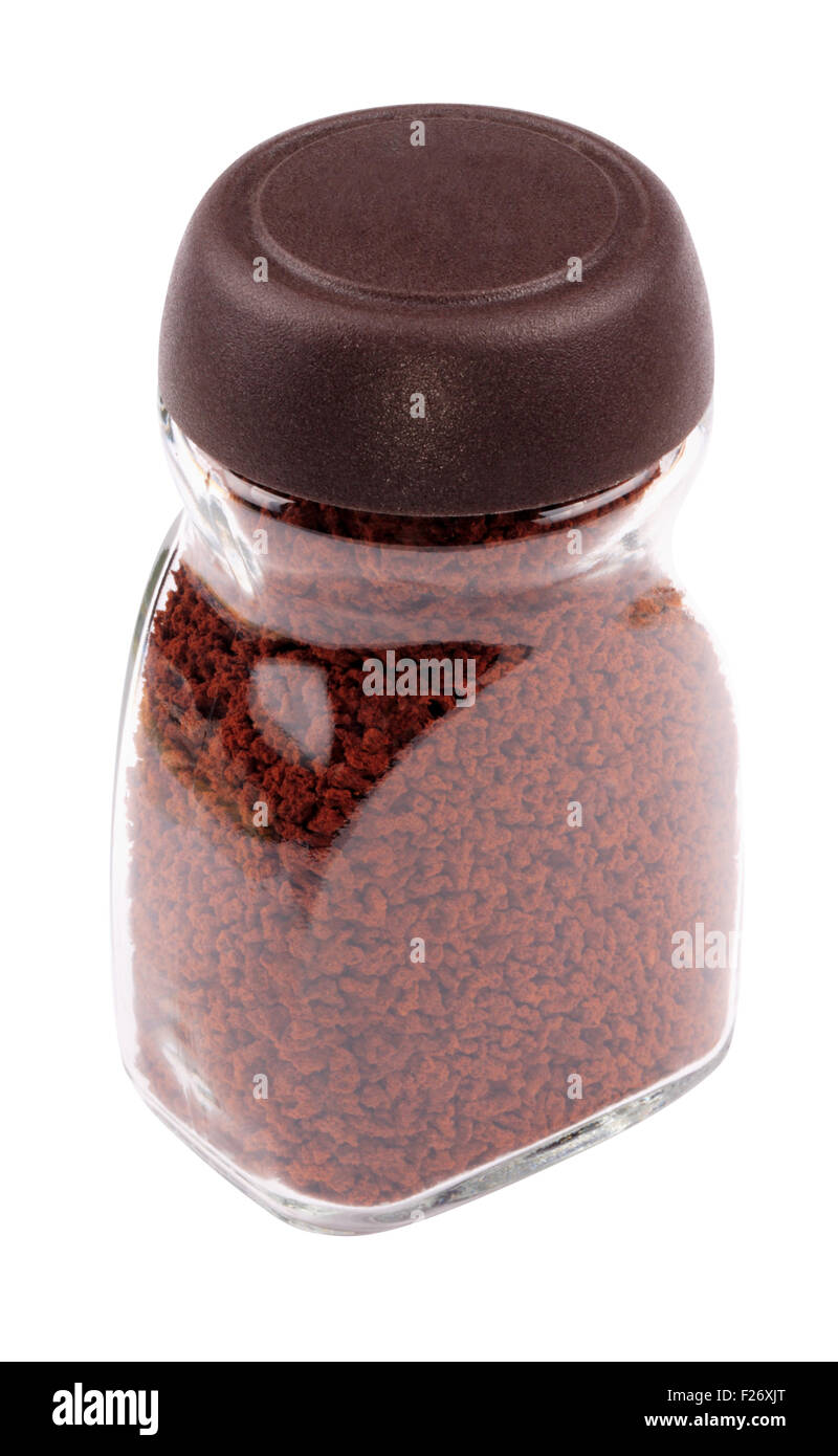 Jar of Instant Coffee Isolated Stock Photo - Alamy