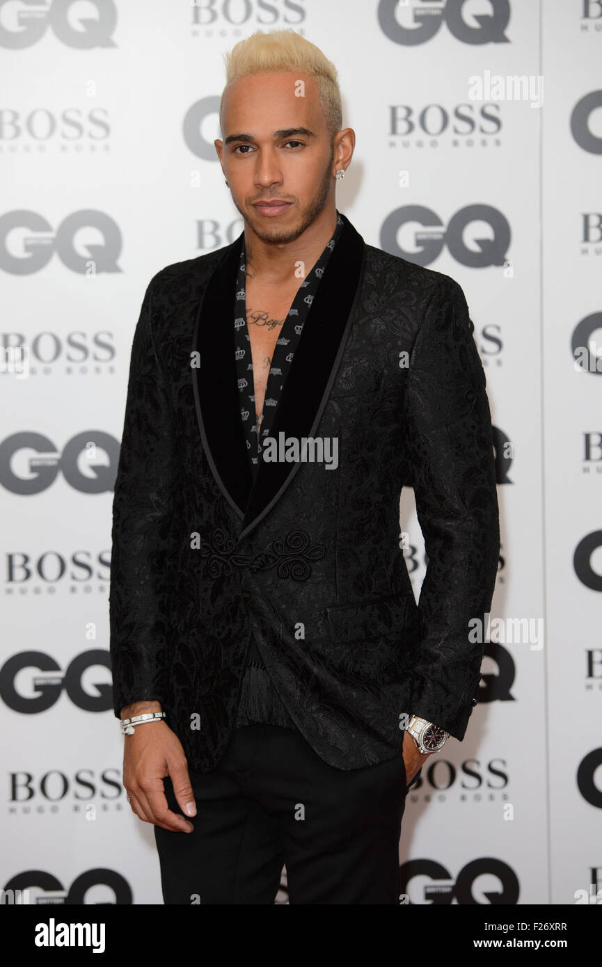 Lewis Hamilton at the GQ Men of the Year Awards 2015 Stock Photo - Alamy