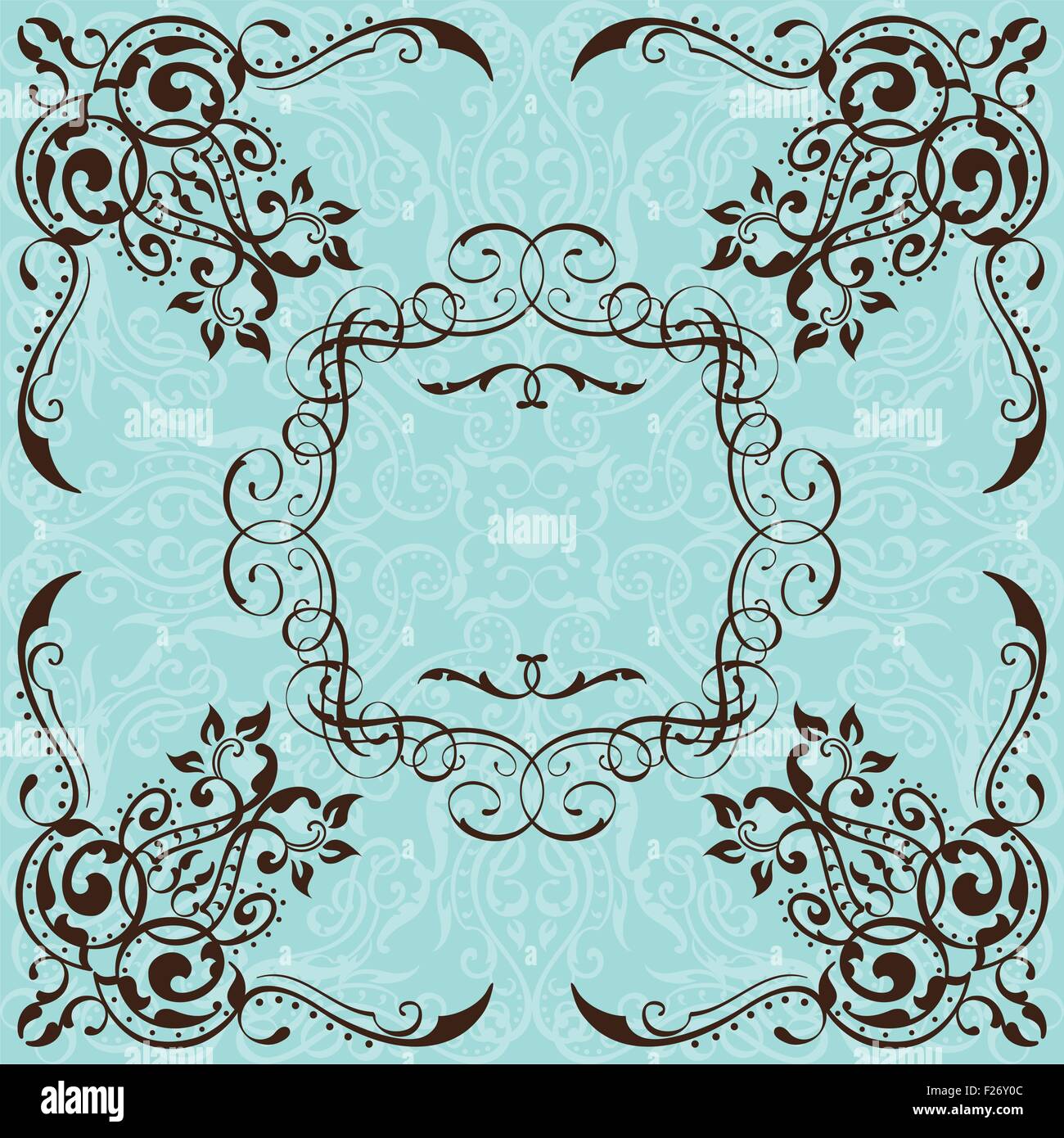 Swirl frame hi-res stock photography and images - Alamy