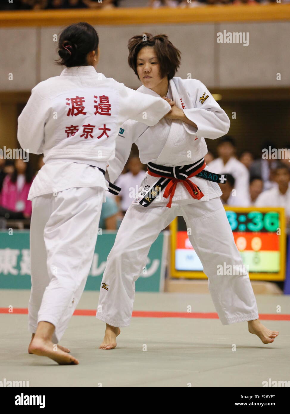 Saitama, Japan. 12th Sep, 2015. Chishima Maeda Judo : All Japan Juior ...