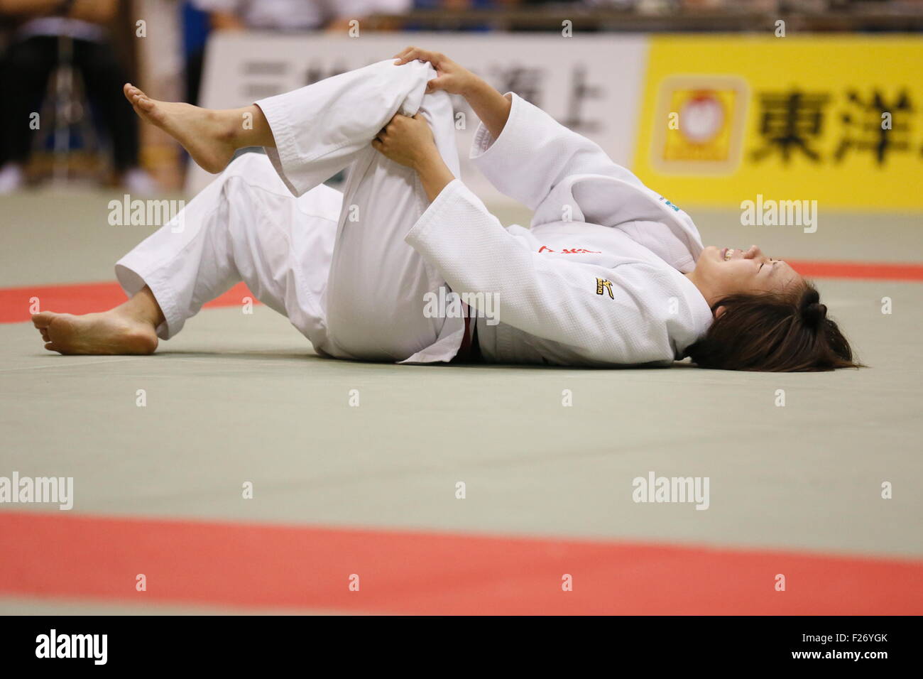 Saitama, Japan. 12th Sep, 2015. Chishima Maeda Judo : All Japan Juior ...