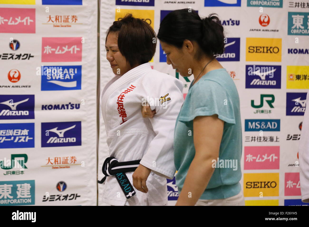 Saitama, Japan. 12th Sep, 2015. Chishima Maeda Judo : All Japan Juior ...