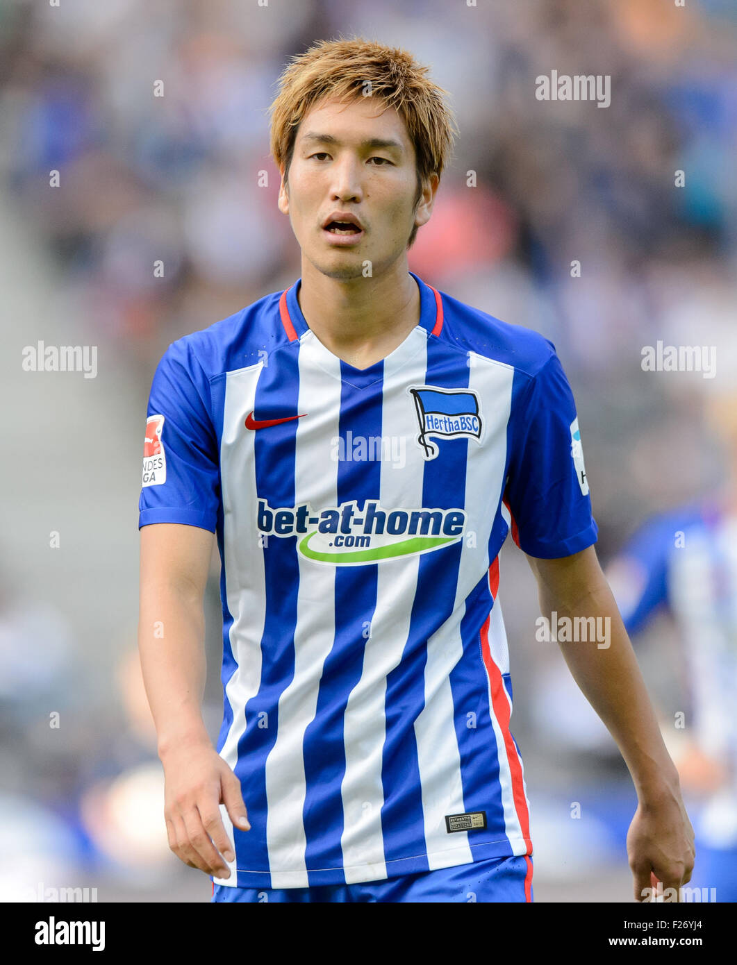 Berlin, Germany. 12th Sep, 2015. Berlin's Genki Haraguchi reacts during ...