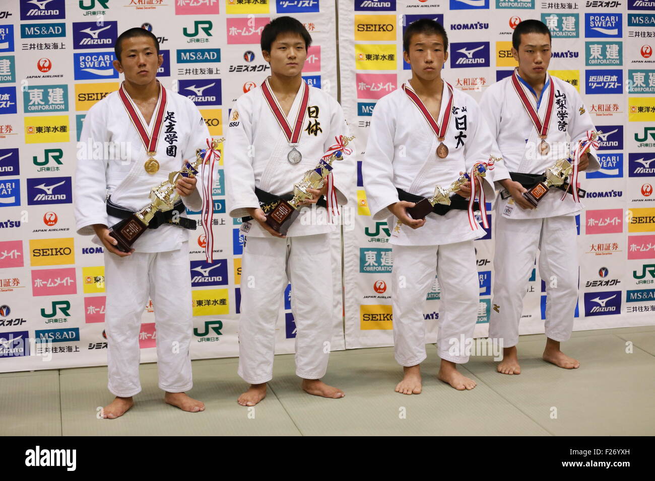 Saitama, Japan. 12th Sep, 2015. (L-R) Yuta Higuchi (), Taichi Suyama ...