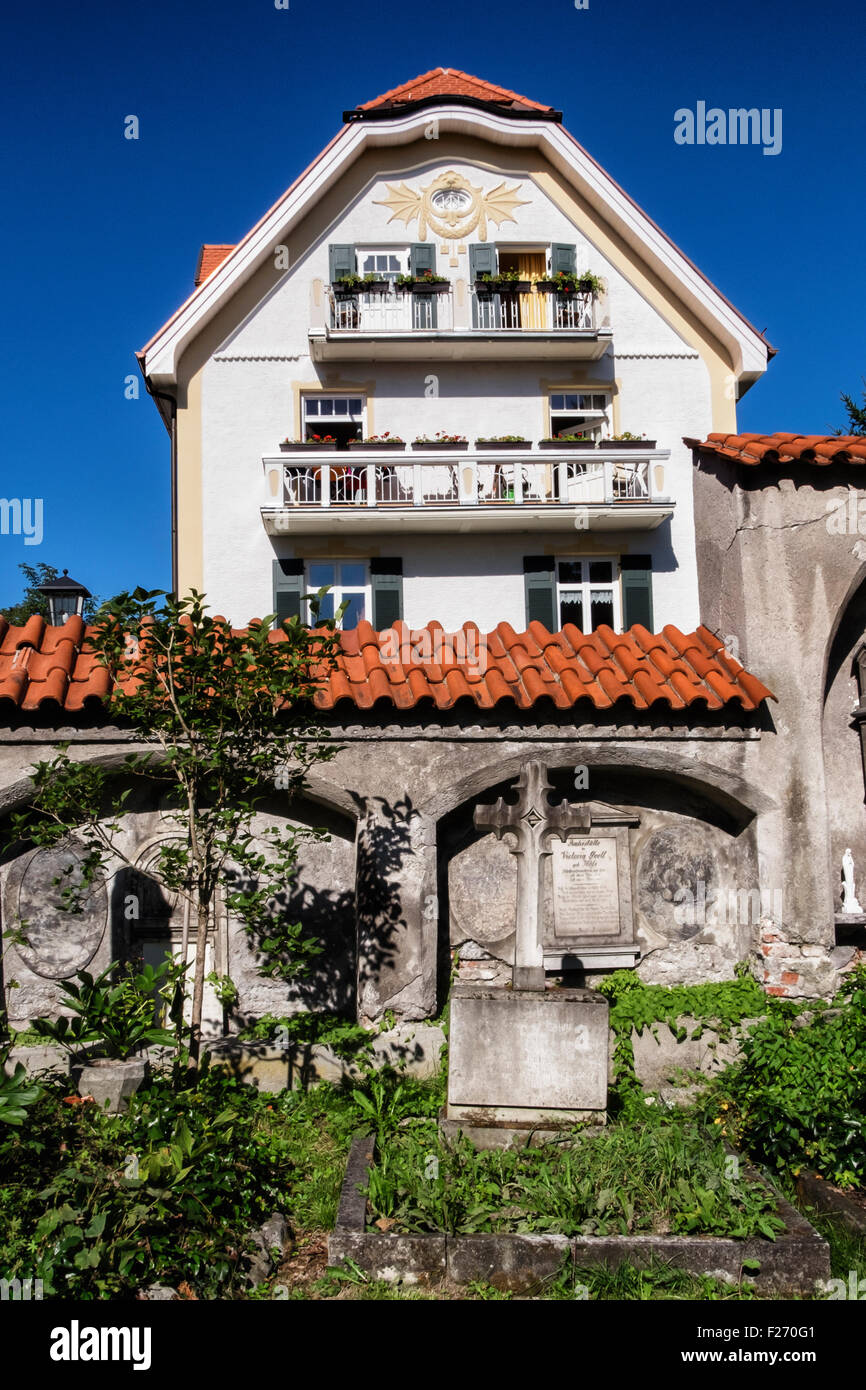 Füssen Town, Ostallgaü, Bavaria, Germany - St. Sebastian Church Alter ...