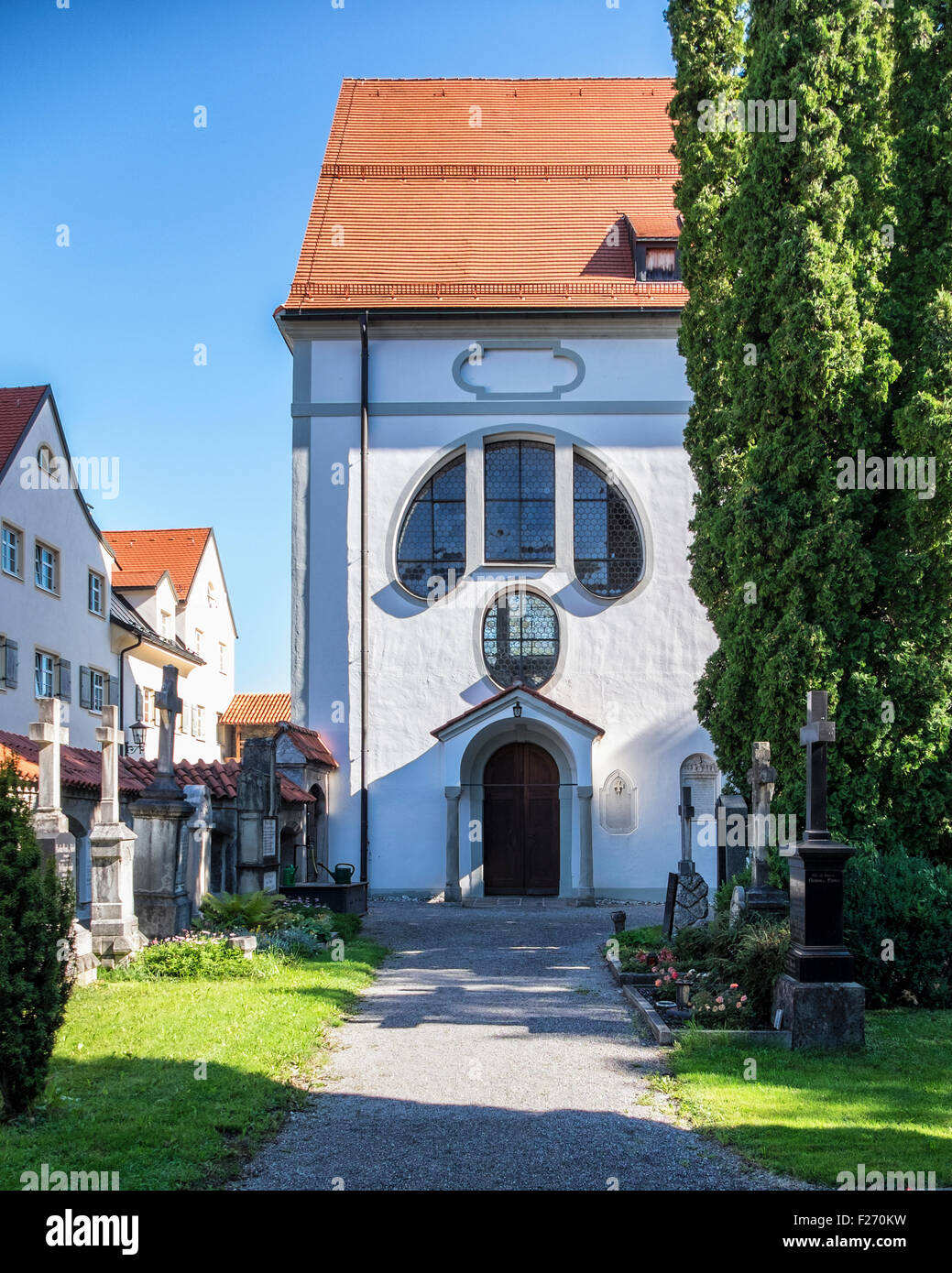 Füssen Town, Ostallgaü, Bavaria, Germany - St. Sebastian Church Alter ...