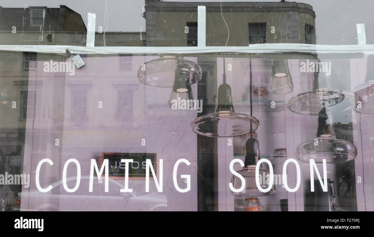 Shop coming soon hi-res stock photography and images - Alamy