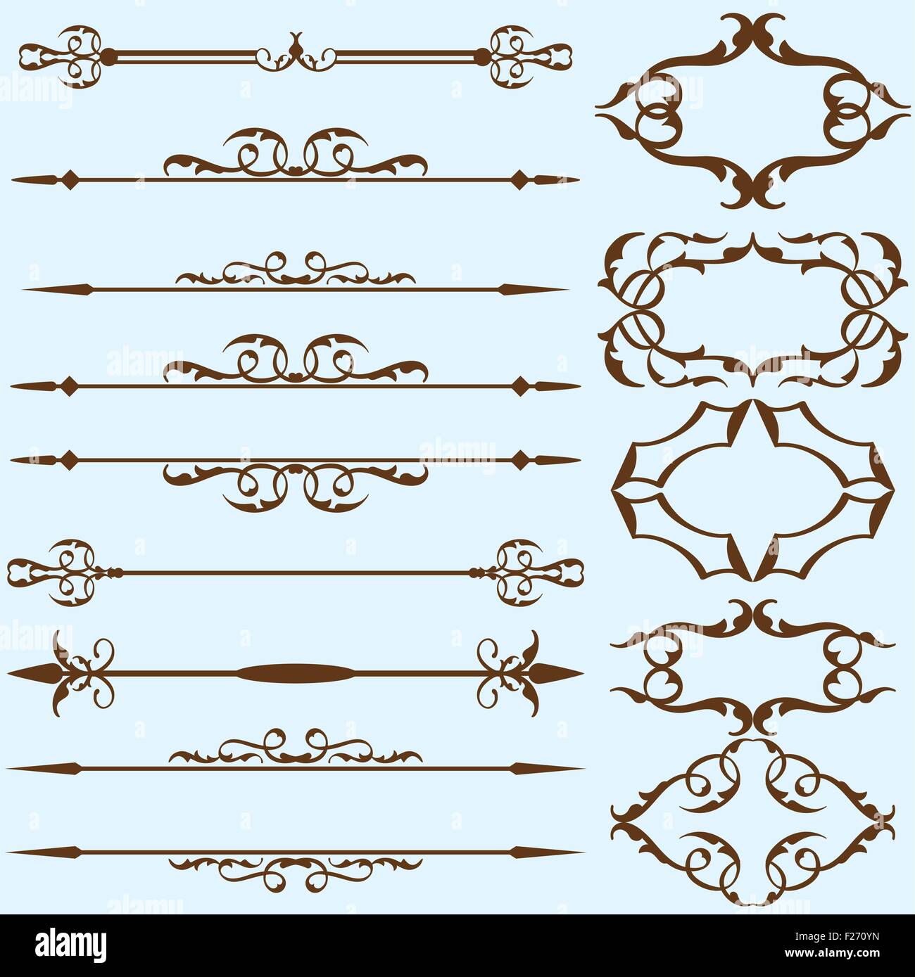 Ornate lines Stock Vector Images - Alamy