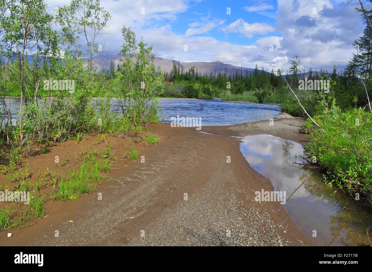 Siberia taiga river hi-res stock photography and images - Alamy